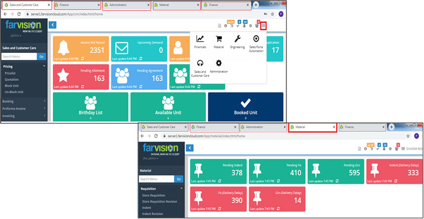 Single sign-on for different Applications/Modules