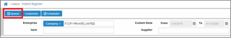 Queue Management for Reports